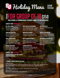 Special Menu - Shoeless Joe's
